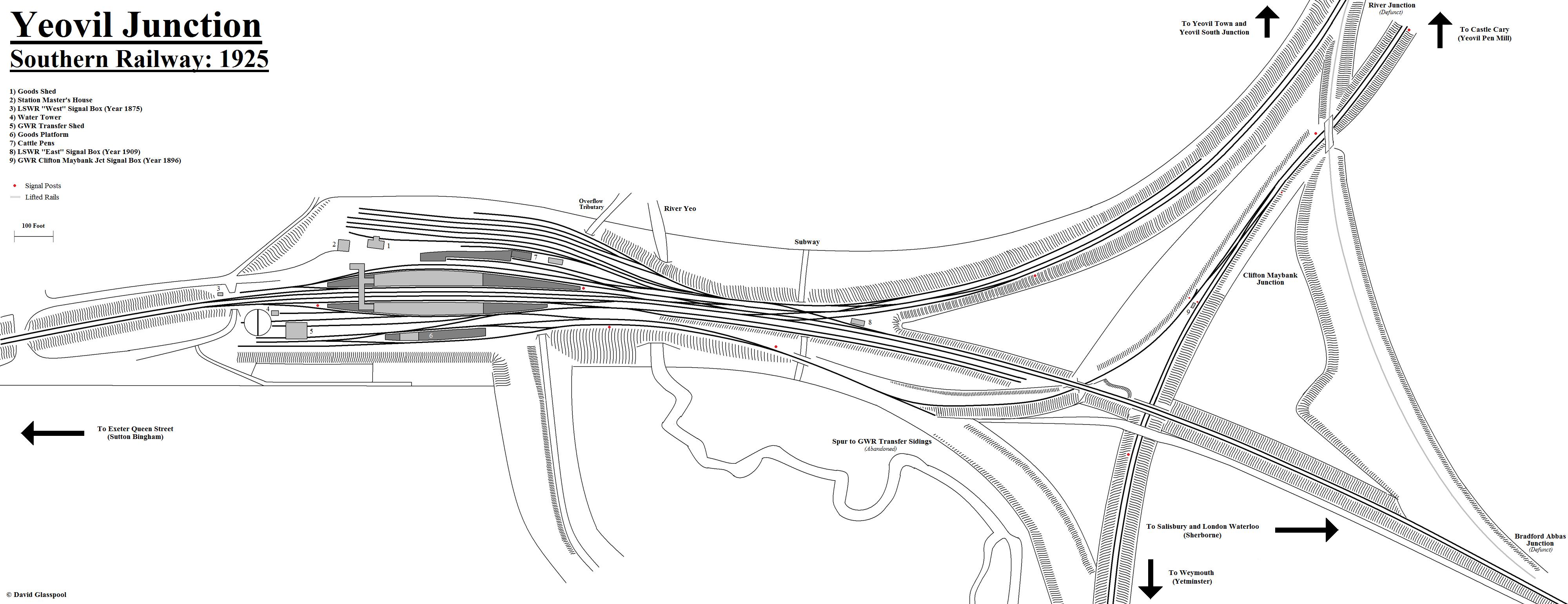 Yeovil Junction: Track Plan